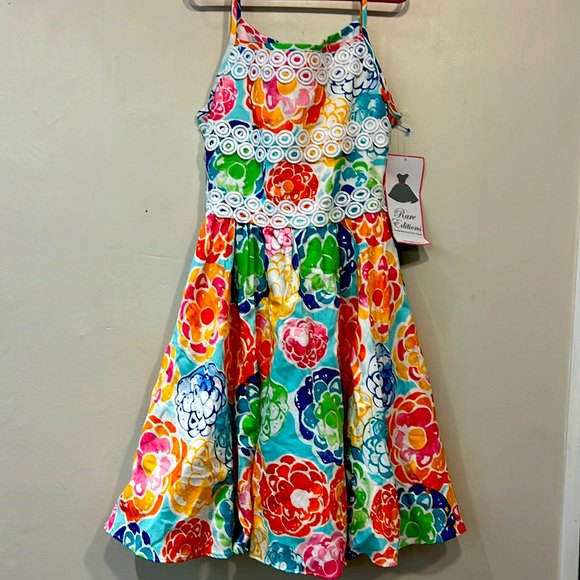 Rare Editions | Dresses | Rare Editions Bright Floral Dress Size 2 ...
